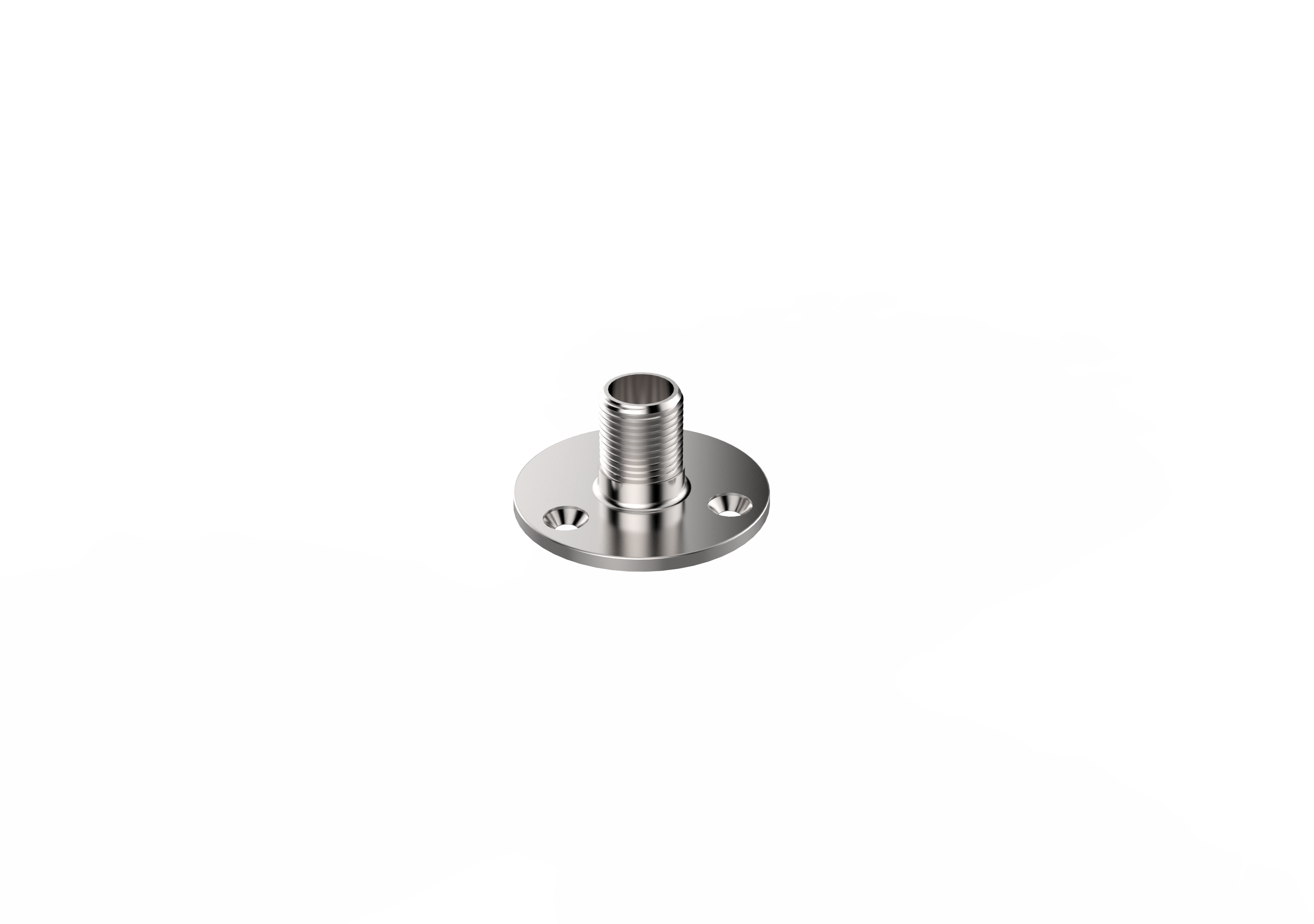 HEAVY DUTY MARINE FLAT MOUNT ANTENNA BRACKET 1″-14T 316 | RFShop Australia