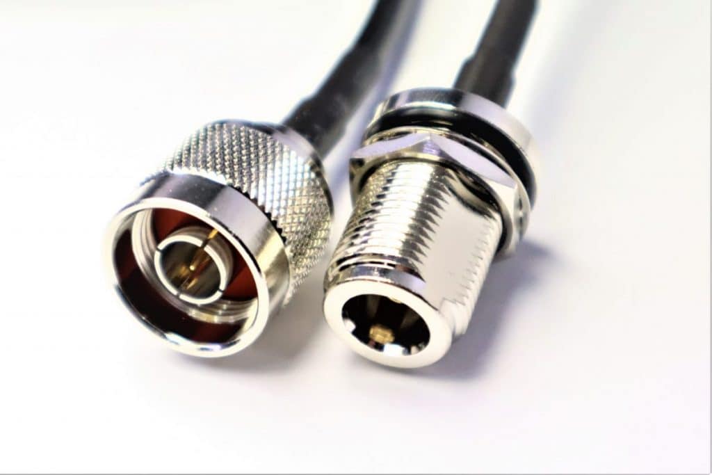 N(M) to N(F) Bulkhead RFS240 Coaxial Cable 2 meters | RFShop Australia