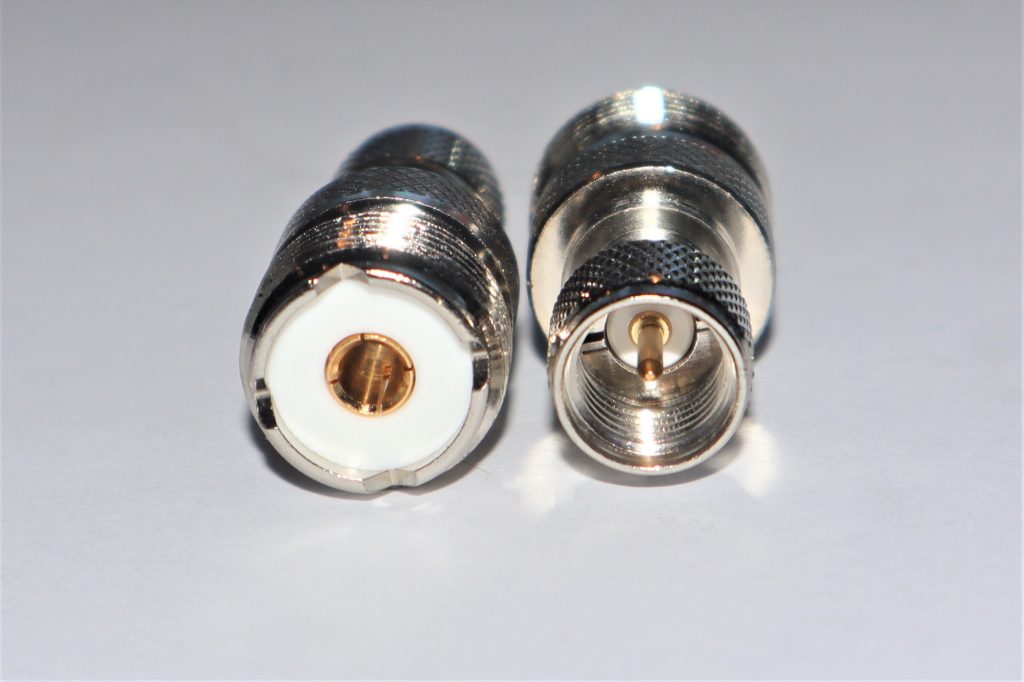 Mini UHF Plug to UHF Jack Adapter | RFShop Australia